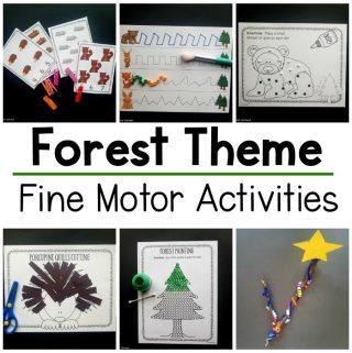 Forest Themed Fine Motor Activities - Pink Oatmeal Shop