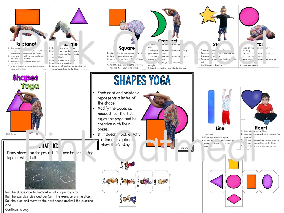 Shapes Movement Pack | Pink Oatmeal Shop