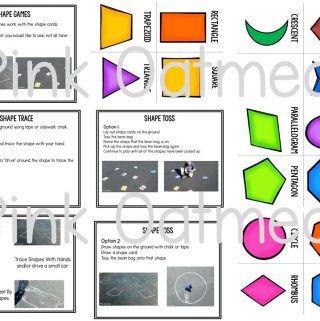 Shapes Theme Motor Pack - Pink Oatmeal Shop