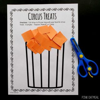 Circus Theme Fine Motor Activities - Pink Oatmeal Shop