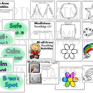 Calm Down Corner Resource Pack - Pink Oatmeal Shop