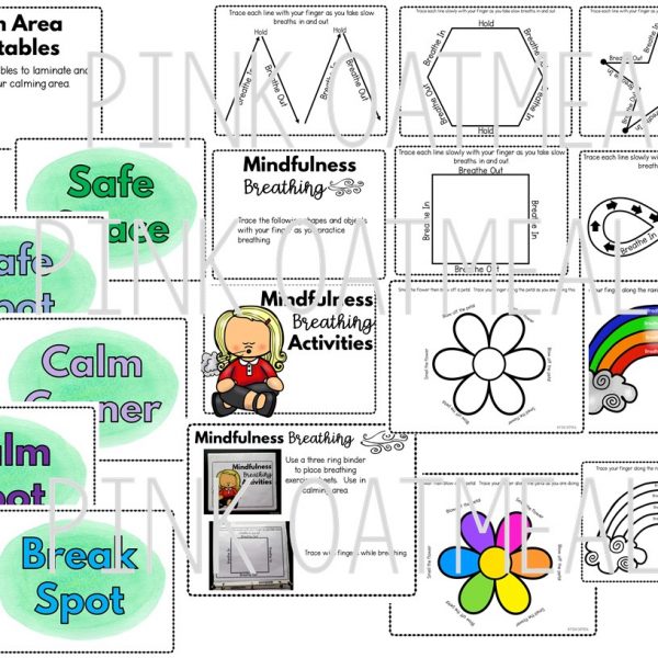 Calm Down Corner Resource Pack - Pink Oatmeal Shop