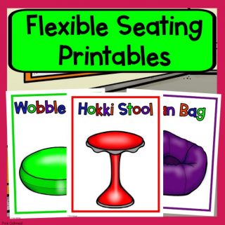 Flexible Seating Printables - Pink Oatmeal Shop