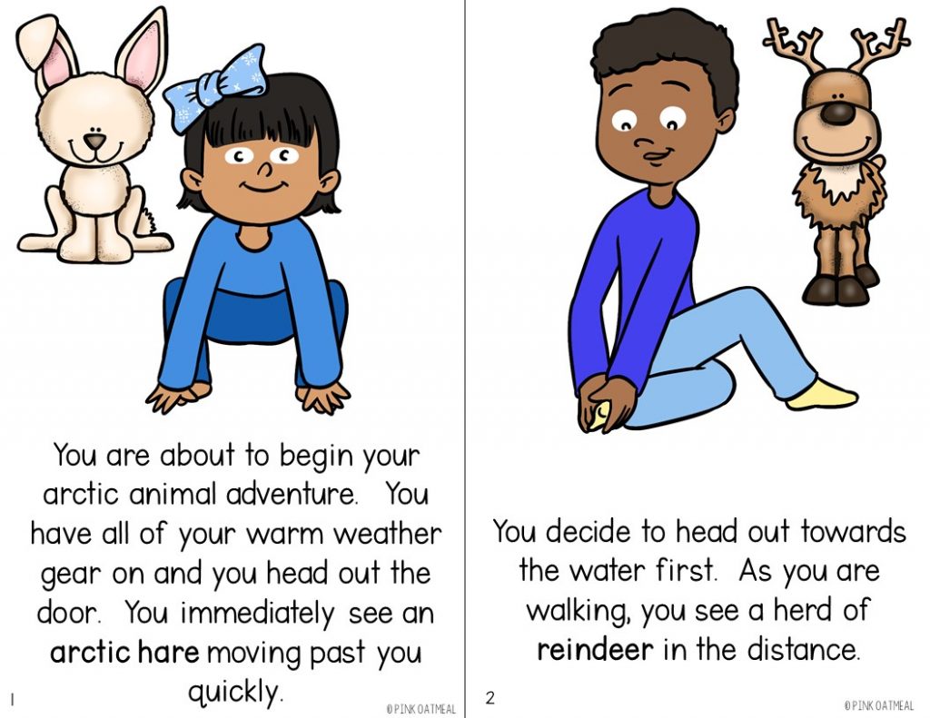 Arctic Animal Yoga Pack - Pink Oatmeal Shop