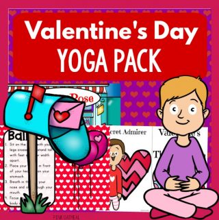 Valentine's Day Yoga Cards and Printables - Pink Oatmeal Shop