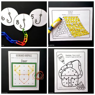 Camping Fine Motor Activities - Pink Oatmeal Shop