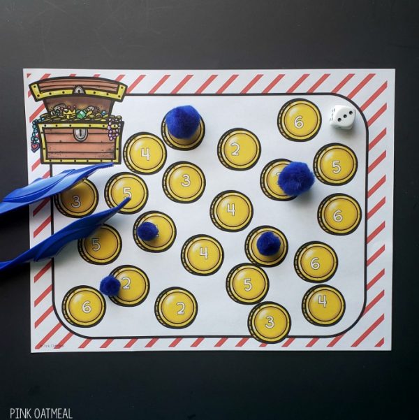 Pirate Fine Motor Activities - Pink Oatmeal Shop