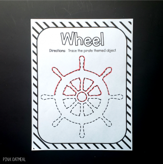 Pirate Fine Motor Activities - Pink Oatmeal Shop