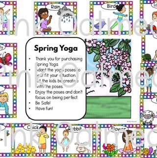 Spring Yoga Cards for Kids - Pink Oatmeal Shop