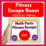 Fitness Escape Room - Addition - Pink Oatmeal Shop