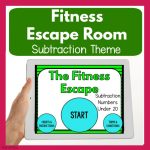 Fitness Escape Room - Numbers - Pink Oatmeal Shop