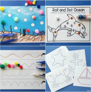 Ocean Fine Motor Activities - Pink Oatmeal Shop