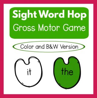 Sight Word Hop - Pink Oatmeal Shop
