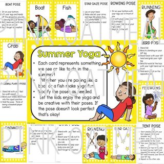 Summer Yoga - Clip Kids - Pink Oatmeal Shop
