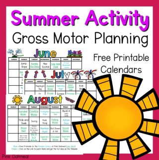Summer Motor Planning Calendars - Pink Oatmeal Shop