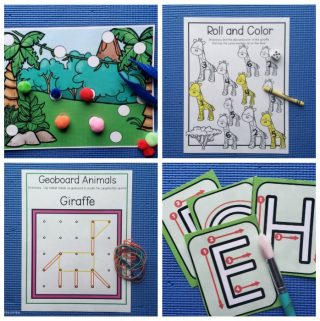 Jungle and Safari Fine Motor Activities - Pink Oatmeal Shop