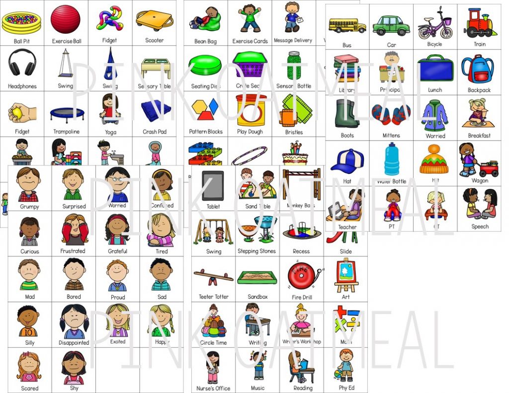 Visual Schedule - Pink Oatmeal Shop