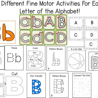 Alphabet Fine Motor Pack - Pink Oatmeal Shop