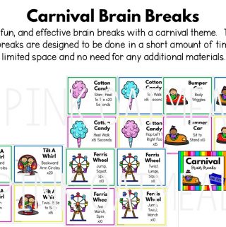 Carnival Brain Breaks - Pink Oatmeal Shop