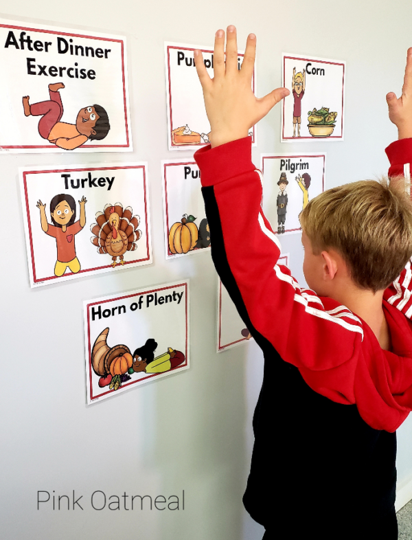 Thanksgiving Yoga and Printables - Clip Art Kids - Pink Oatmeal Shop
