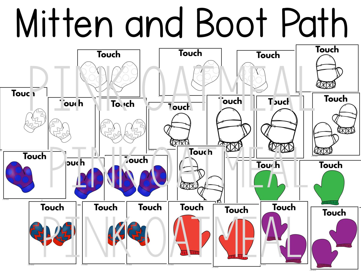 Winter Themed Sensory Path and Motor Path Printables - Pink Oatmeal Shop