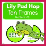 Lily Pad Frog Hop Ten Frames - Pink Oatmeal Shop