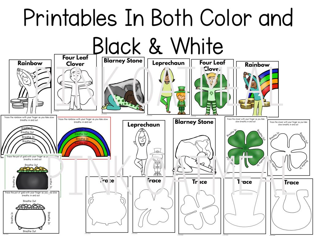 St. Patrick's Day Themed Sensory Path and Motor Path Printables - Pink ...