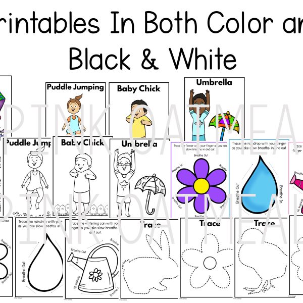 Spring Themed Sensory Path and Motor Path Printables - Pink Oatmeal Shop