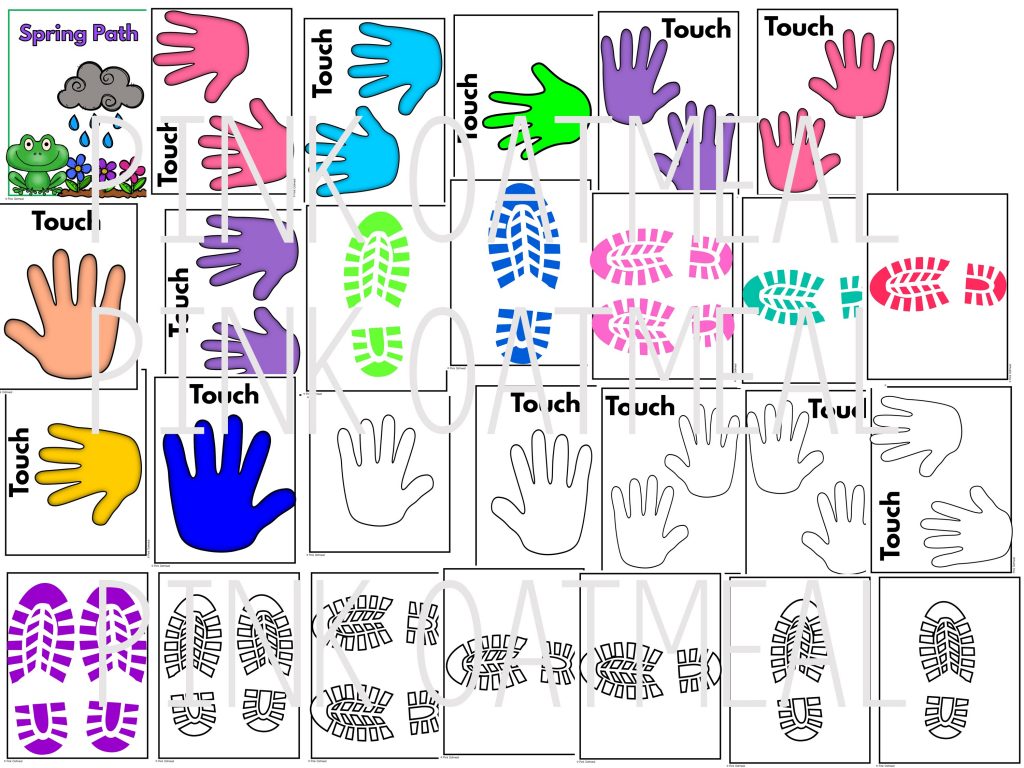 Spring Themed Sensory Path and Motor Path Printables - Pink Oatmeal Shop