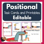Positions Editable Task Cards - Pink Oatmeal Shop