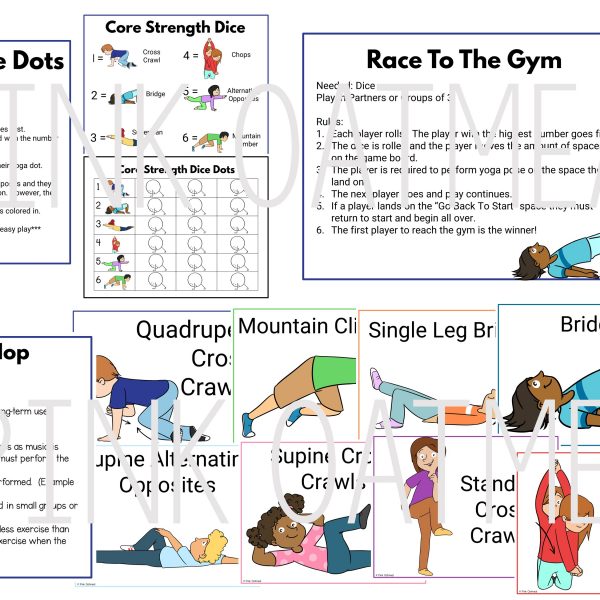 Core Strength Games - Pink Oatmeal Shop