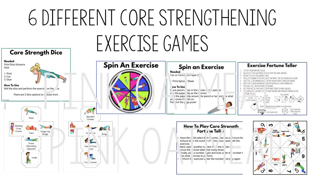Core Strength Games - Pink Oatmeal Shop