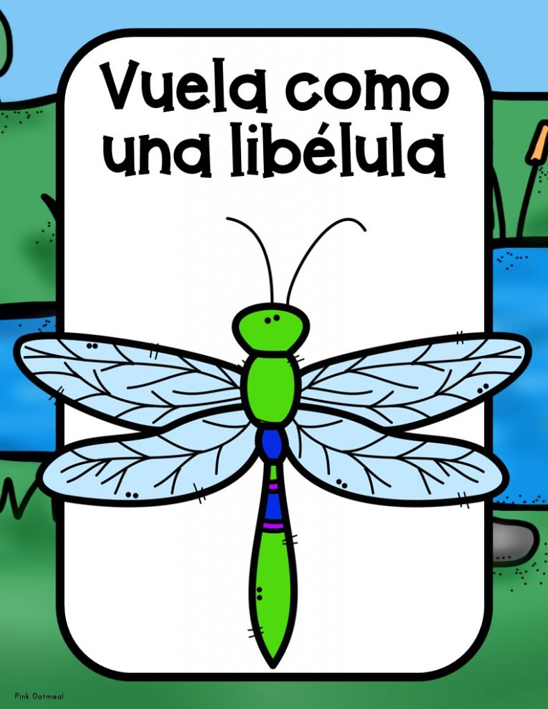 Wetland Movement Cards and Printables -Spanish - Pink Oatmeal Shop