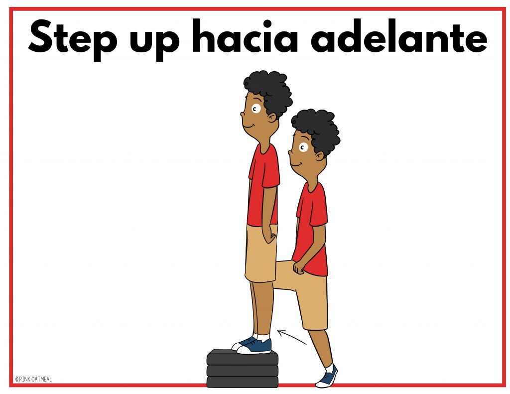 Lower Extremity Strengthening Cards and Printables For Kids - Spanish ...