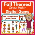 Fall Themed Gross Motor Digital Game - Pink Oatmeal Shop