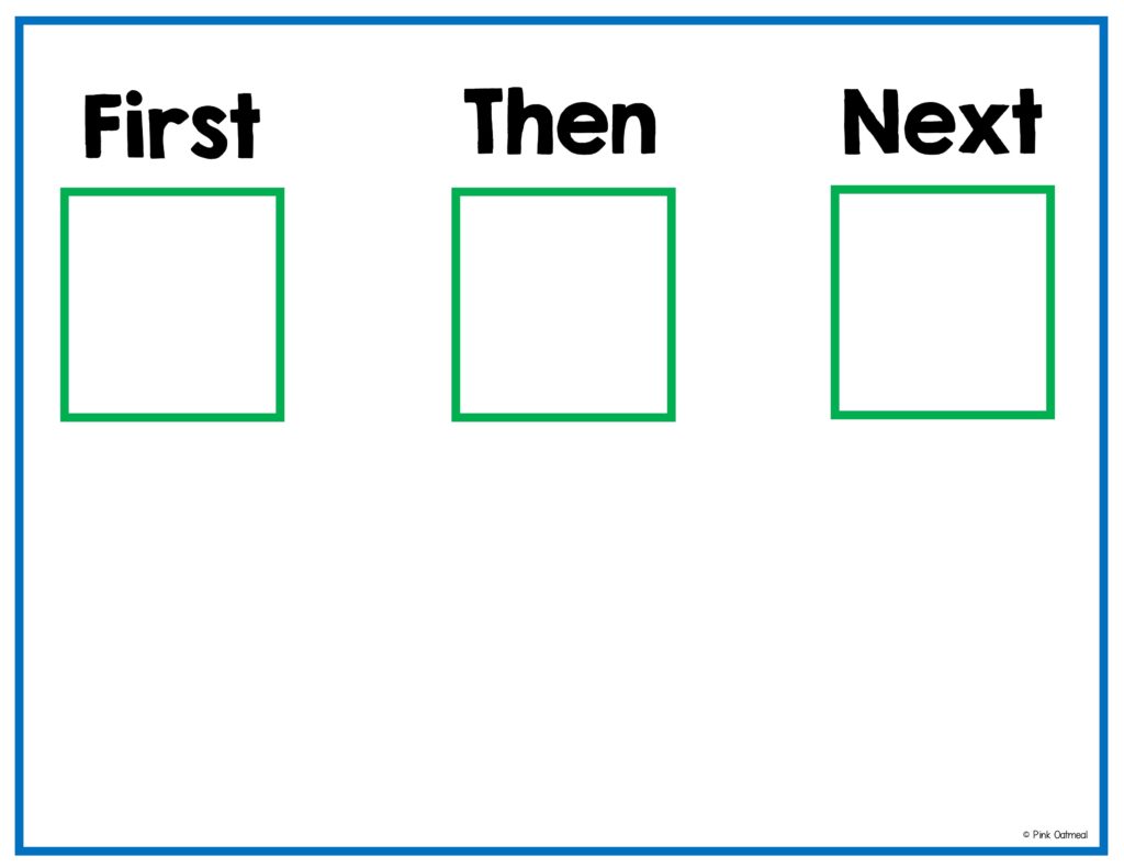 Digital Visual Schedule - Pink Oatmeal Shop
