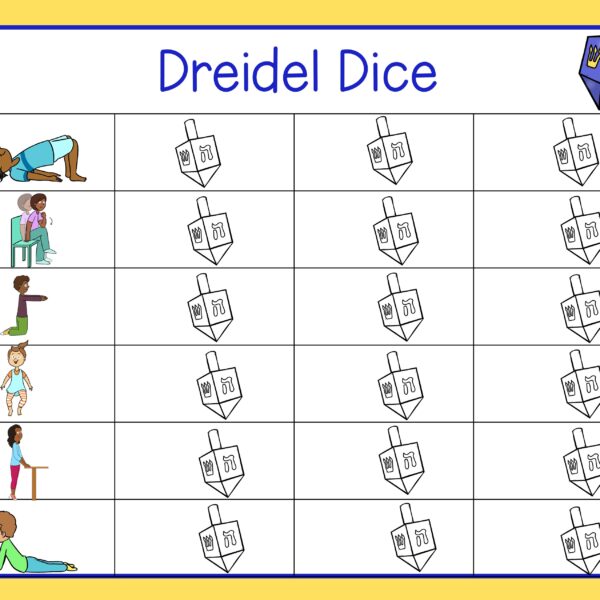 Hanukkah Gross Motor Games - Pink Oatmeal Shop