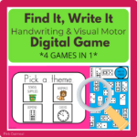 Find It, Write It - Handwriting and Vision Game - Pink Oatmeal Shop