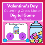 Valentine Hearts Counting Gross Motor Digital Game - Pink Oatmeal Shop