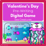 Valentine's Day Pre-Writing Strokes Digital Game - Pink Oatmeal Shop