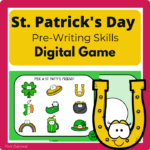 St. Patrick's Day Pre-Writing Strokes Digital Game - Pink Oatmeal Shop