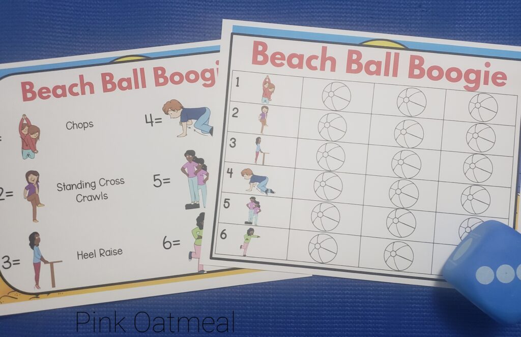 Summer Themed Movement Games - Pink Oatmeal Shop