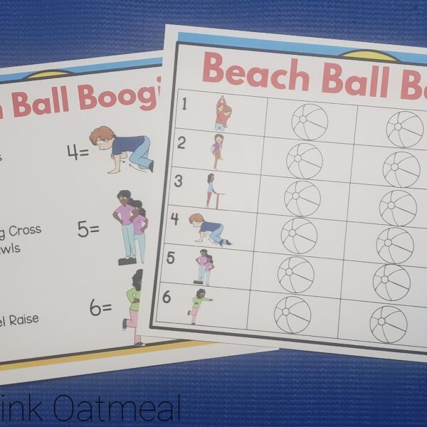 Summer Themed Movement Games - Pink Oatmeal Shop