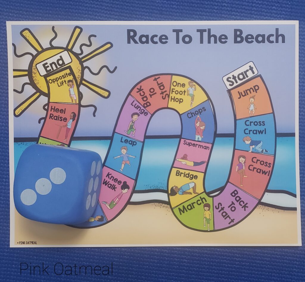 Summer Themed Movement Games - Pink Oatmeal Shop