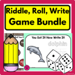 Zoo Themed - Roll, Riddle, Write - Pink Oatmeal Shop