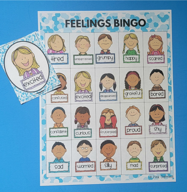 Feelings Bingo - Pink Oatmeal Shop