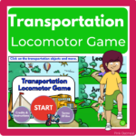 Transportation Locomotor Game - Pink Oatmeal Shop