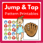 Jump, Tap, Bounce, Visual Scanning Pattern Printables - Pink Oatmeal Shop