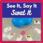 See It, Say It, Swat It Visual Closure Task Cards - Pink Oatmeal Shop