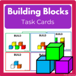 3D Building Blocks Task Cards - Pink Oatmeal Shop